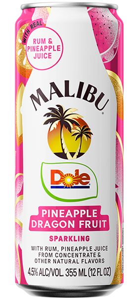 Malibu & Dole® Pineapple Dragonfruit Can - Malibu Drinks