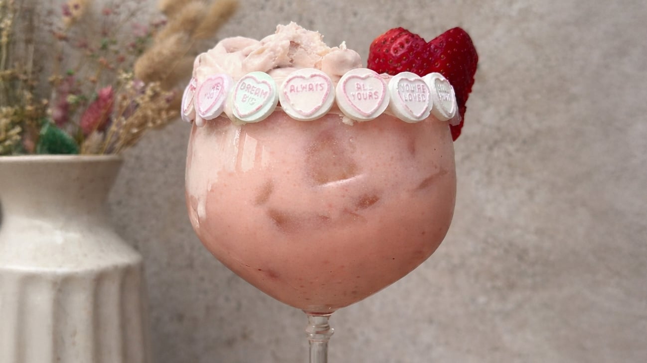 Strawberry Colada Float Drink Recipe -Sweet, Creamy & Totally Sip-Worthy